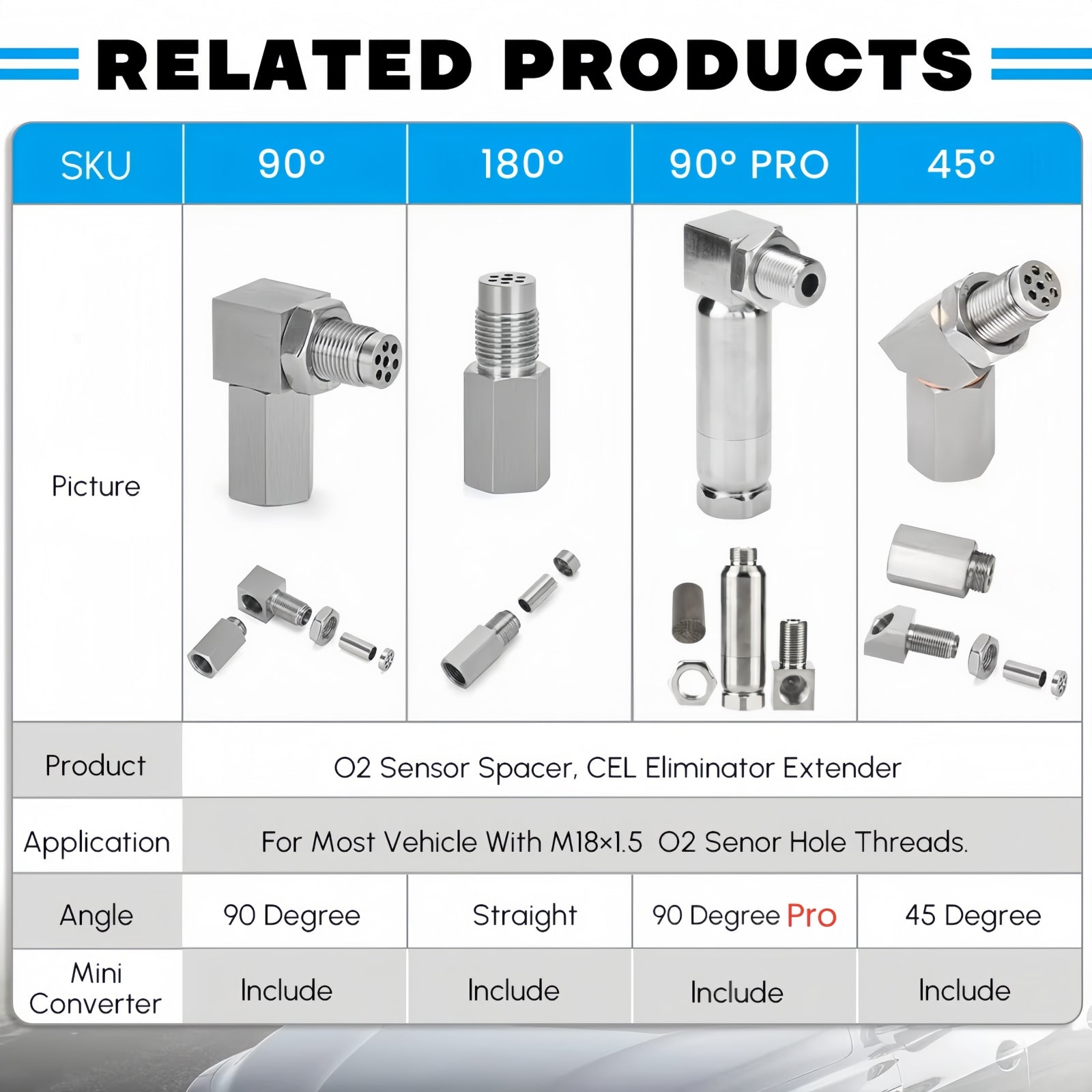 Mini Catalizador® Official | CEL Fix O2 Sensor Spacer for P0420 P0430