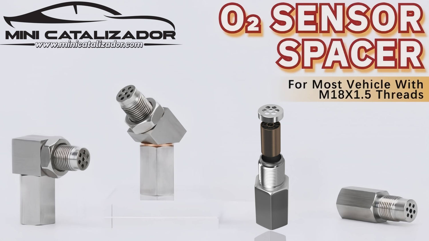 Mini Catalizador® Official | CEL Fix O2 Sensor Spacer for P0420 P0430